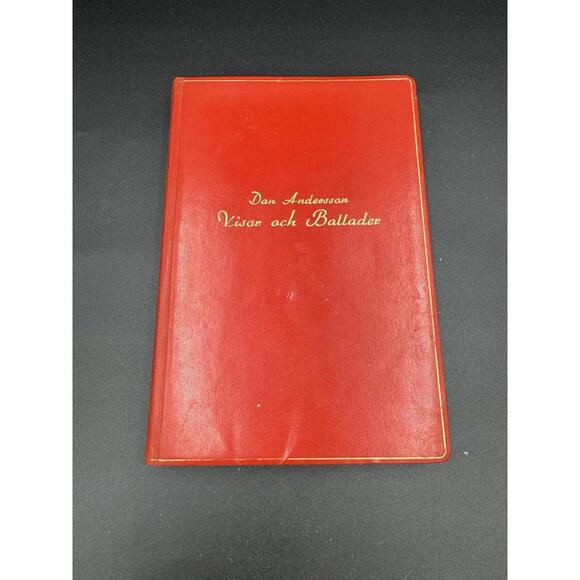 Other | Rare 1936 Dan Andersson Visor Och Ballader Book W Gyllander ...